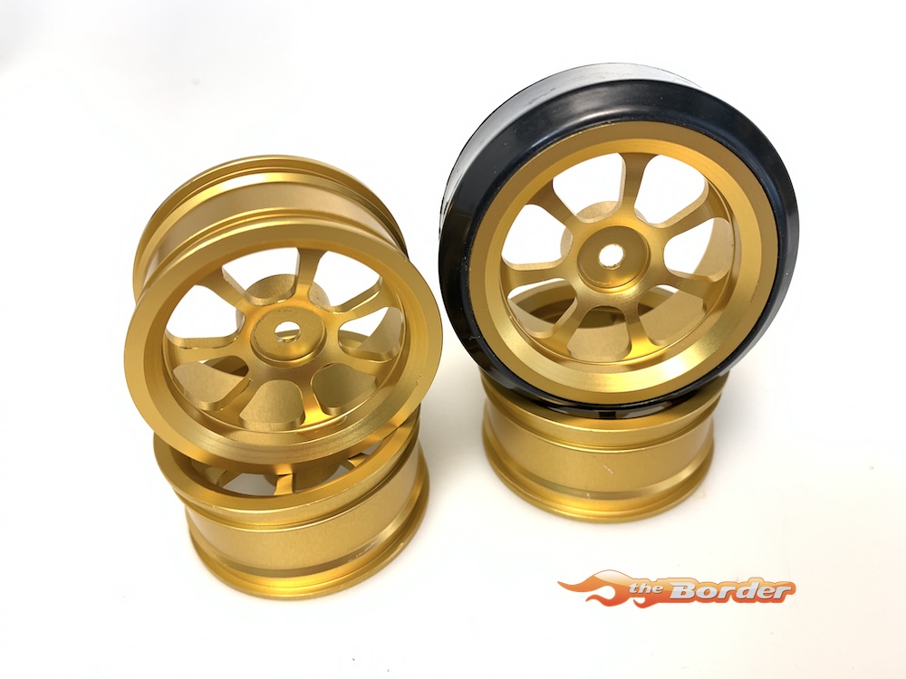 BRP Aluminum Drift Wheels for 1/10 Scale 7-Star Gold (4) BRP03002Gold