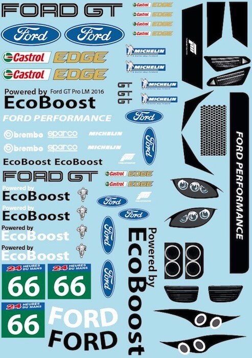 Ford GT Livery for 1/12 Car BRPD1516