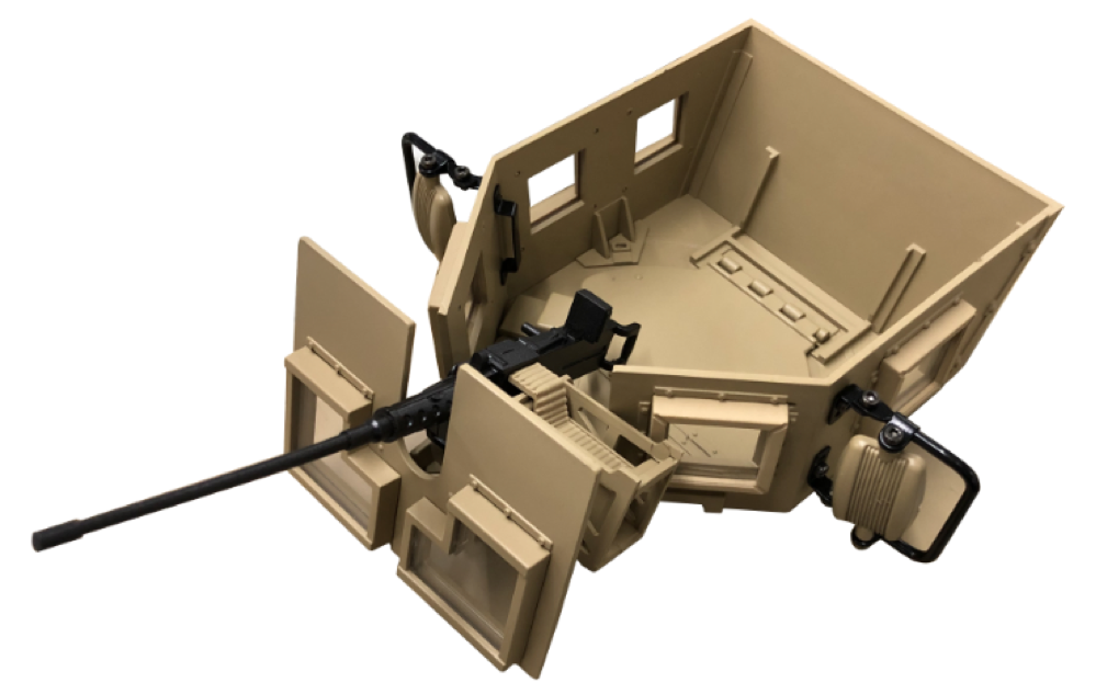 HG Complete Turret incl. Mirrors and Machine Gun for P602 P11