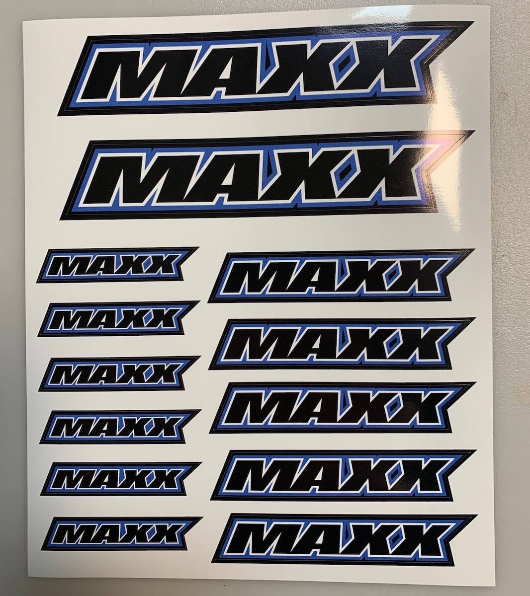 Maxx Logo Sticker - Blauw BRPD1040