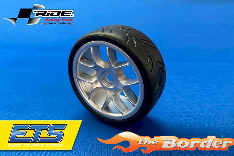 RIDE 1/10 FWD Frontie Preglued Belted Tyres - Silver Wheel RI-26073