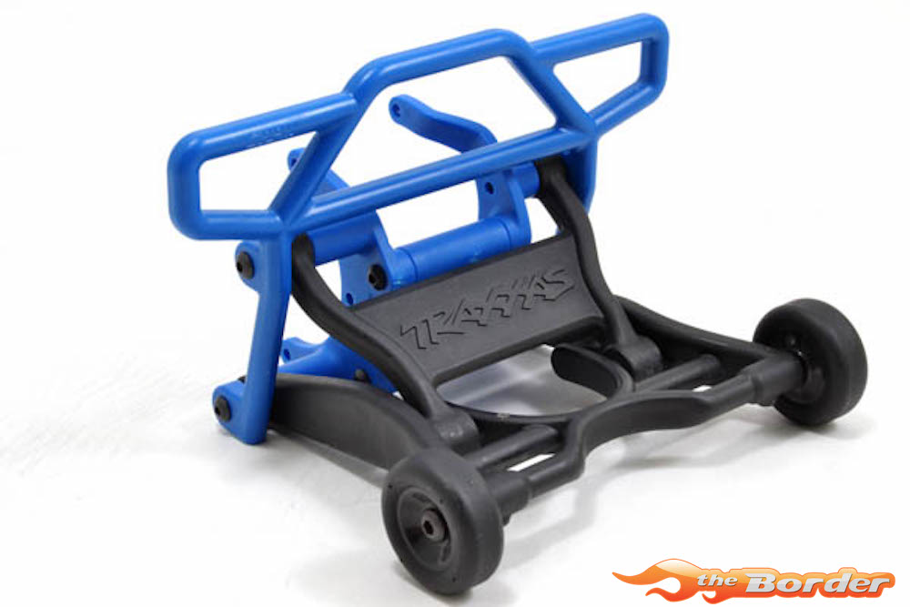 RPM Rear Bumper Blue (Rustler, requires Wheelie Bar)