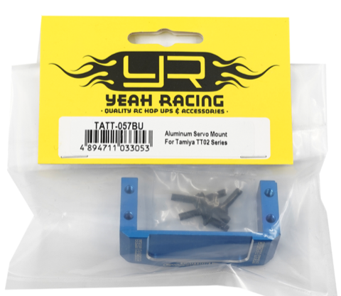 Yeah Racing Alum Servo Mount for TT02 TATT-057BU
