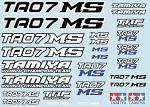 Tamiya TA07 MS Decal Sheet BRPD1029