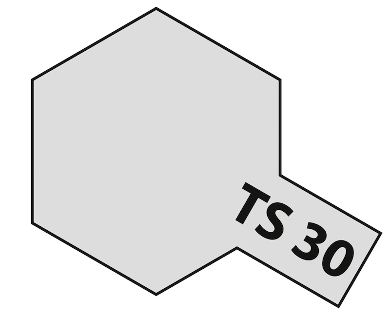 Tamiya TS-30 Metallic Silver - 100ml Spray Can 85030