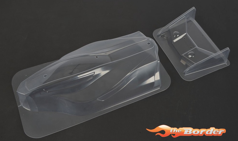 Tamiya TT02B Clear Lexan Body with Wing - Dual Ridge 319804824
