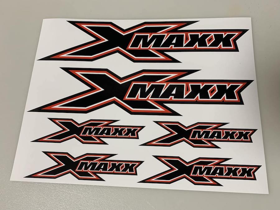 X-Maxx Logo Sticker - Red BRPD1033