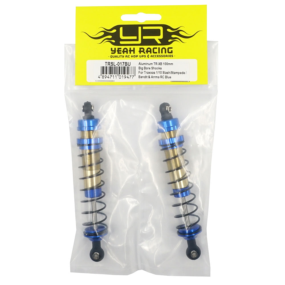 Yeah Racing HD Alu TR-XB 105mm Big Bore Shocks for Stampede/Slash (Blue ...