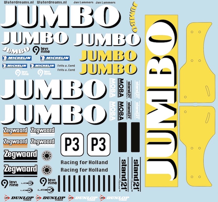 Ligier LMP3 Jumbo Decal Sheet for LeMans (2017) BRPD1351