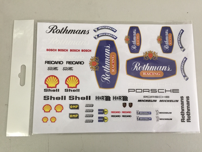 RH Racing Decal Sheet for 1/10 Touringcar BRPD1013
