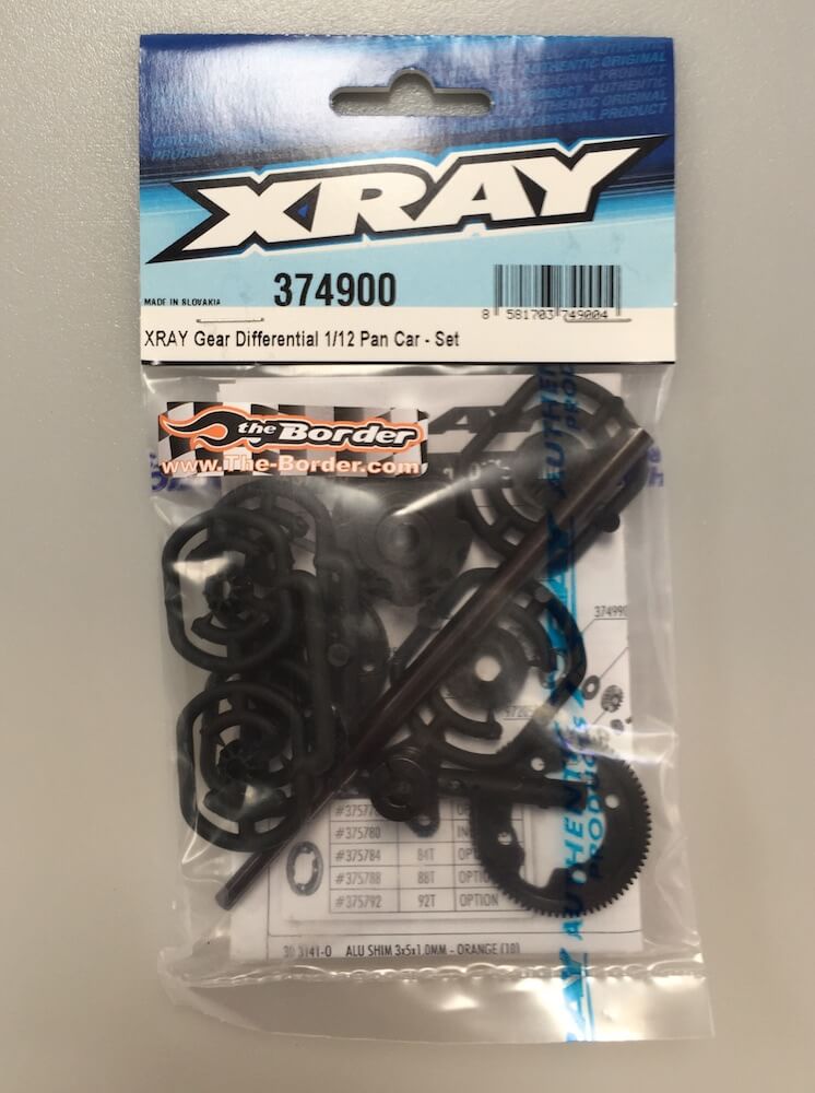 XRAY Gear Differential 1/12 Pan Car Set - V2 374900