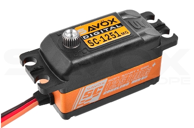 Savox Low Profile SC-1251MG+ 0.09s 9KG Coreless Digital Servo