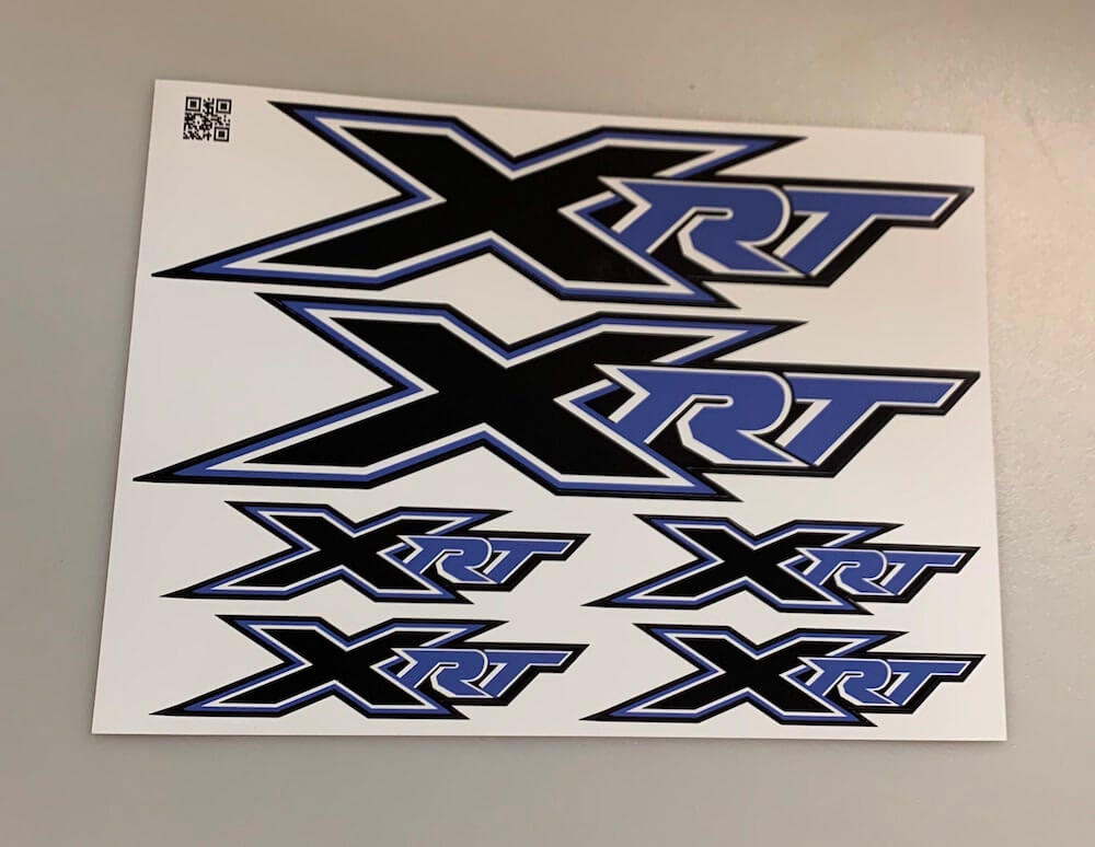 XRT Logo Sticker - Blauw BRPD1045