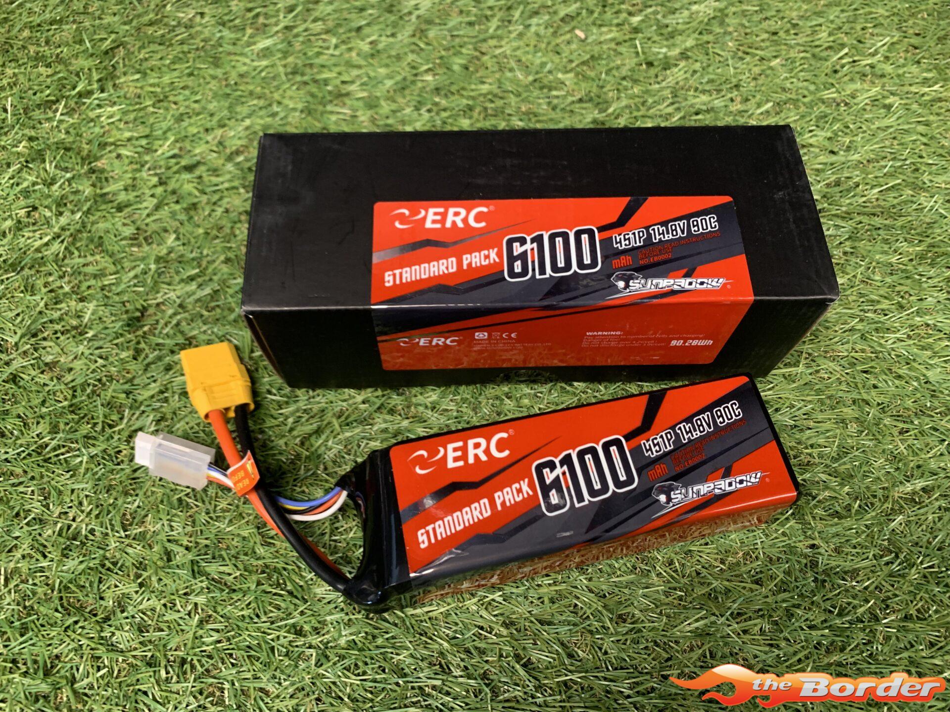 Sunpadow ERC 4S 14.8V 90C 6100mAh LiPo Batterij XT90 EB0002