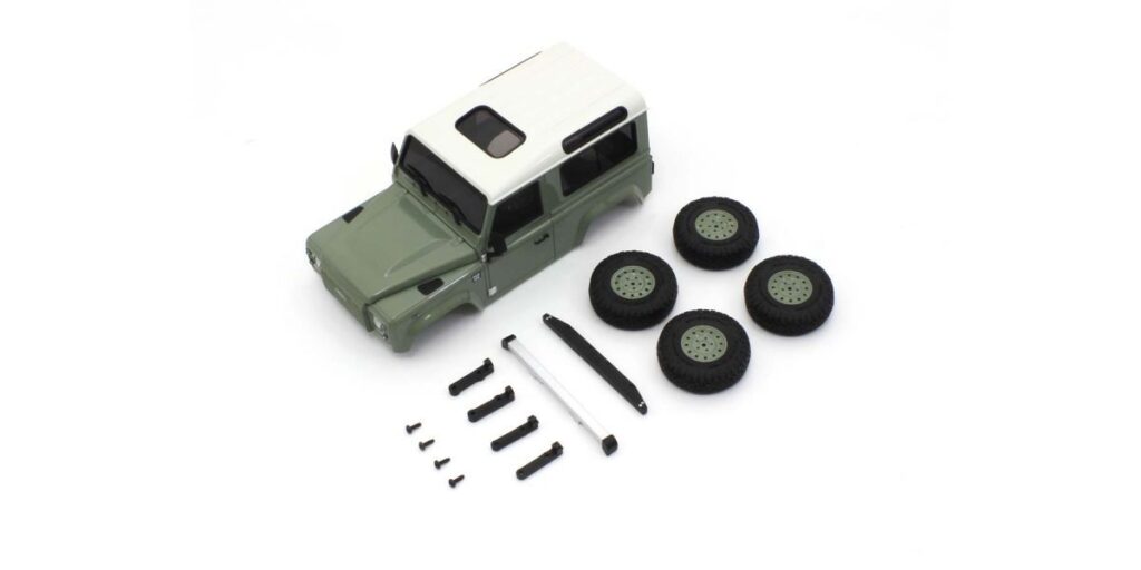 Kyosho Bodyshell Land Rover Defender 90 Heritage Green Mini-Z 4X4 MX01 ...