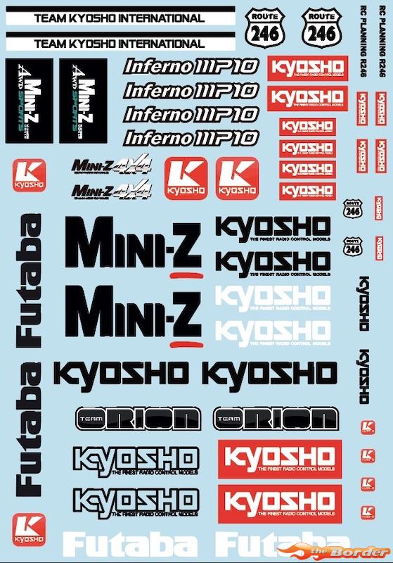 Kyosho Mini-Z Stickervel BRPD1046
