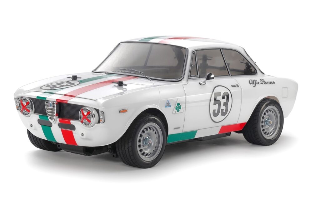 Tamiya M-Chassis Bodyset Alfa Giulia Clear (225mm) 51729