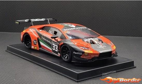 GL Racing Mini-Z Body Lamborghini GT3 Orange No.33 98mm