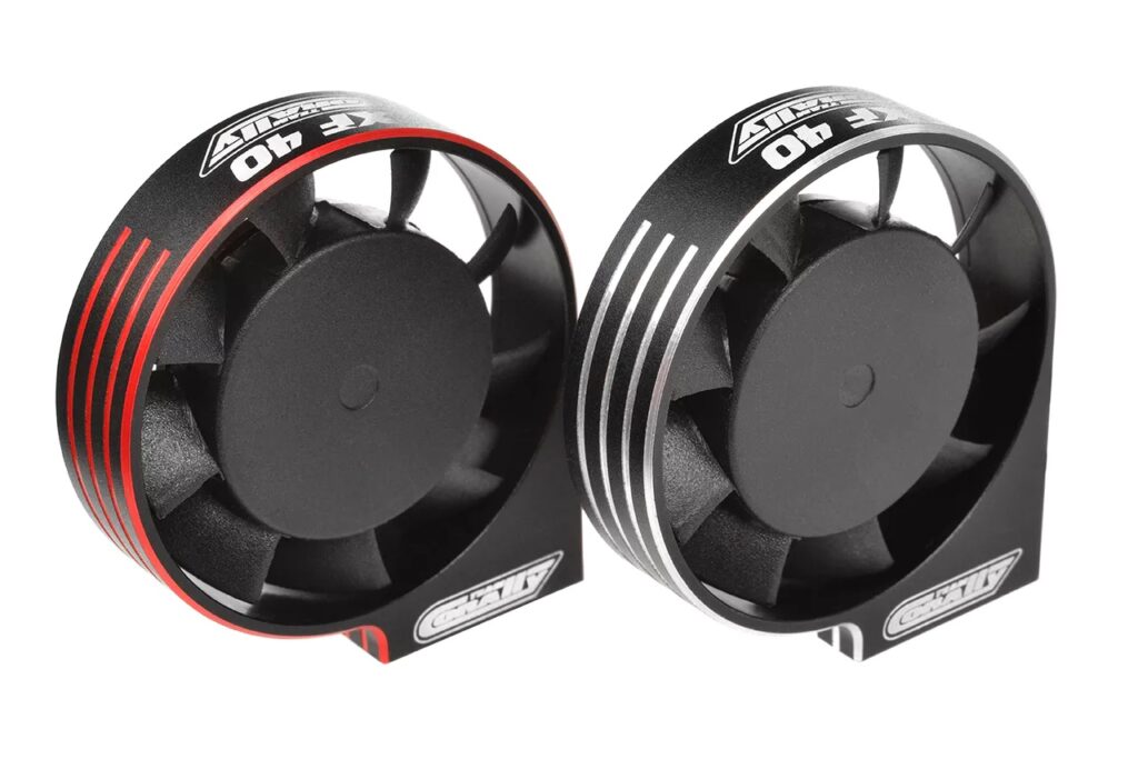 Corally Ultra High Speed Cooling Fan XF-40 w/BEC Connector 40mm Black ...