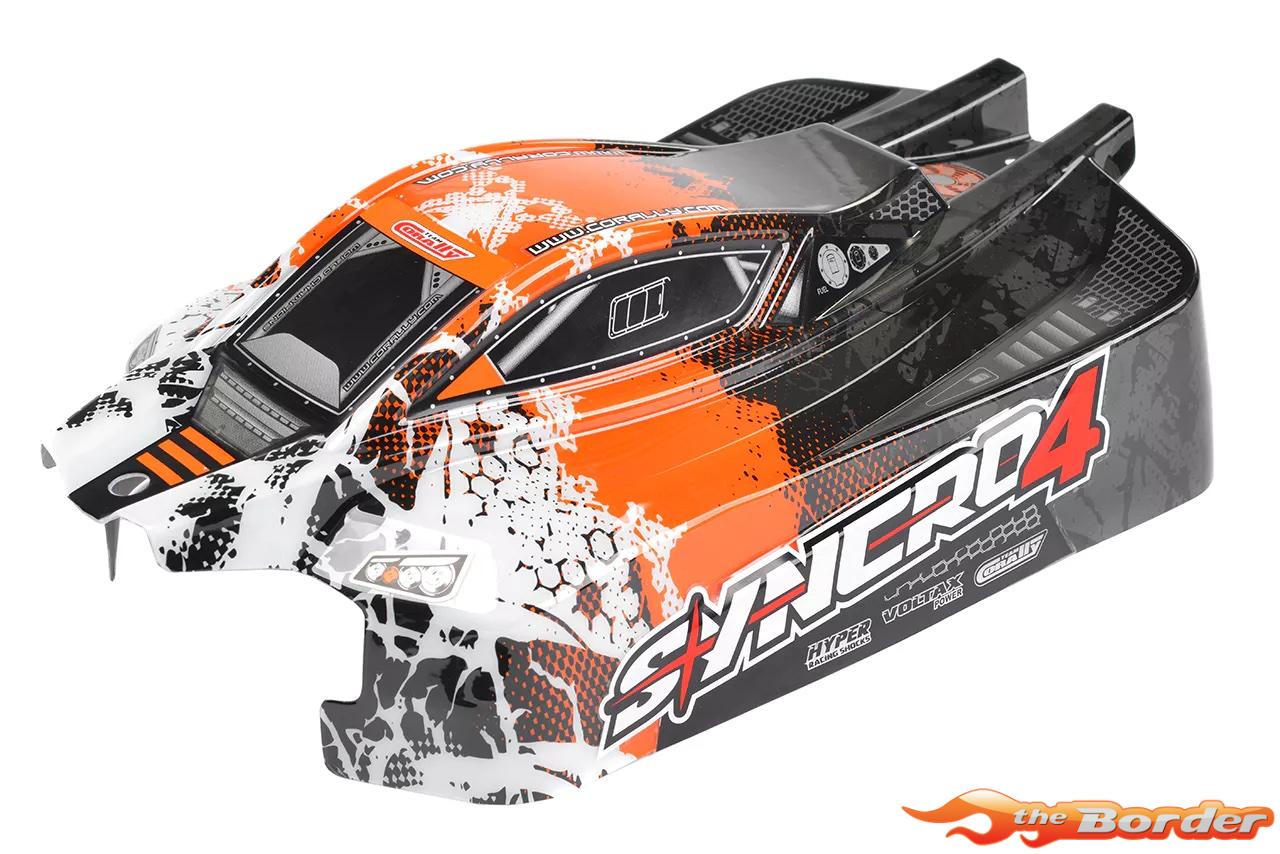 Corally SYNCRO 4 - Body - Painted - Orange - Buggy - 1 pc C-00180-1055-O