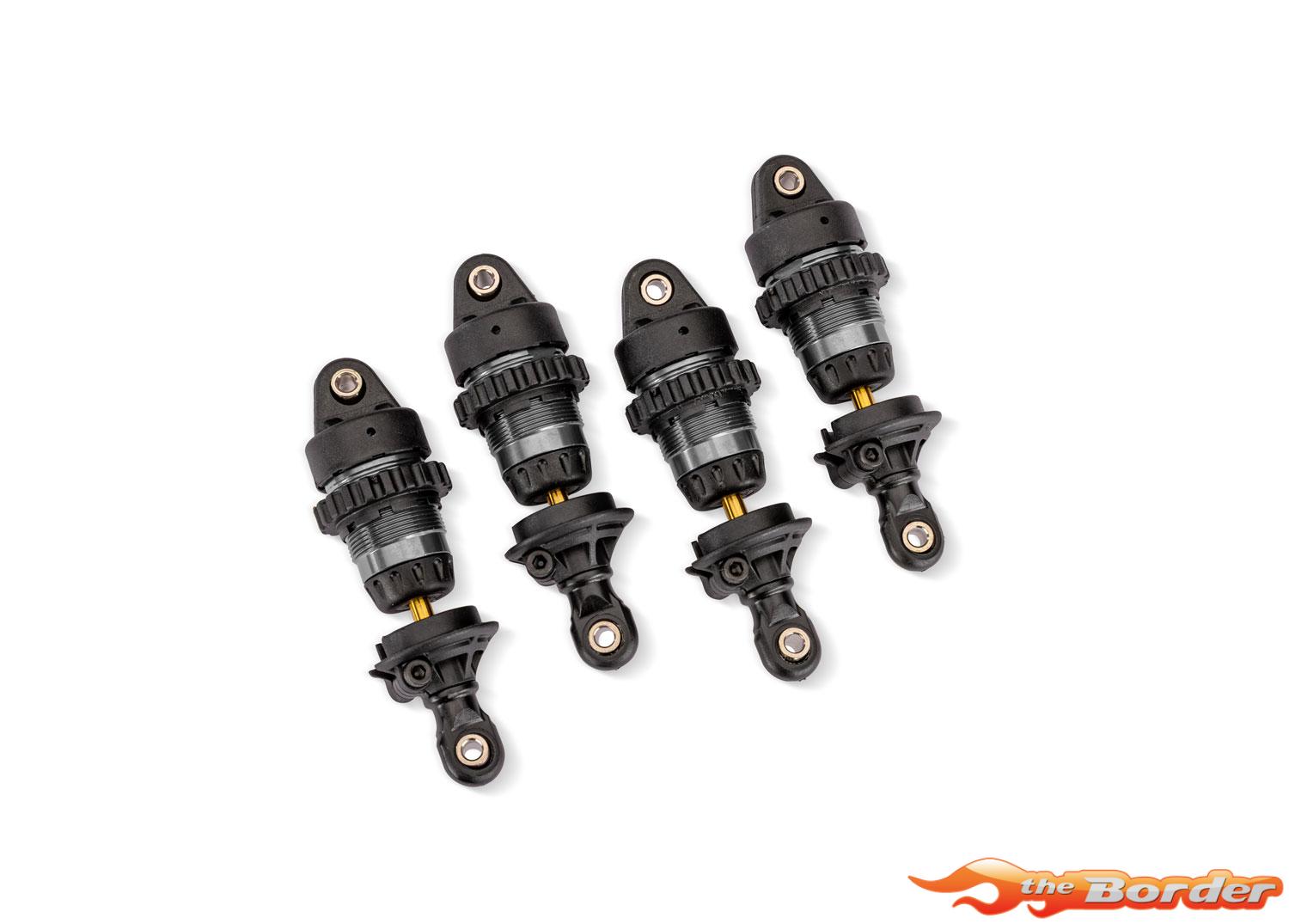 Traxxas Gray Aluminum Mini GTR Short Shocks (4) 10865-GRAY