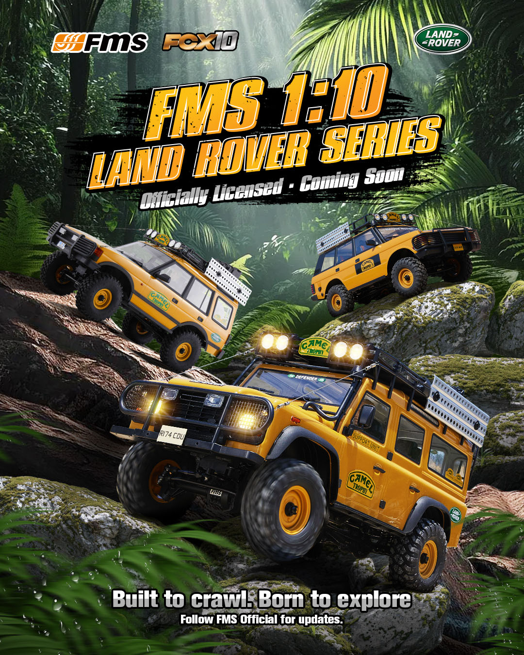 FMS 1/10 Land Rover Discovery 1st Generation FCX10 Crawler RTR (RS ...