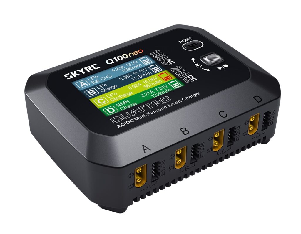 SkyRC Q100 Neo LiPo 1-4S 6A AC/DC Charger (AC 100W / DC 240W) 100223