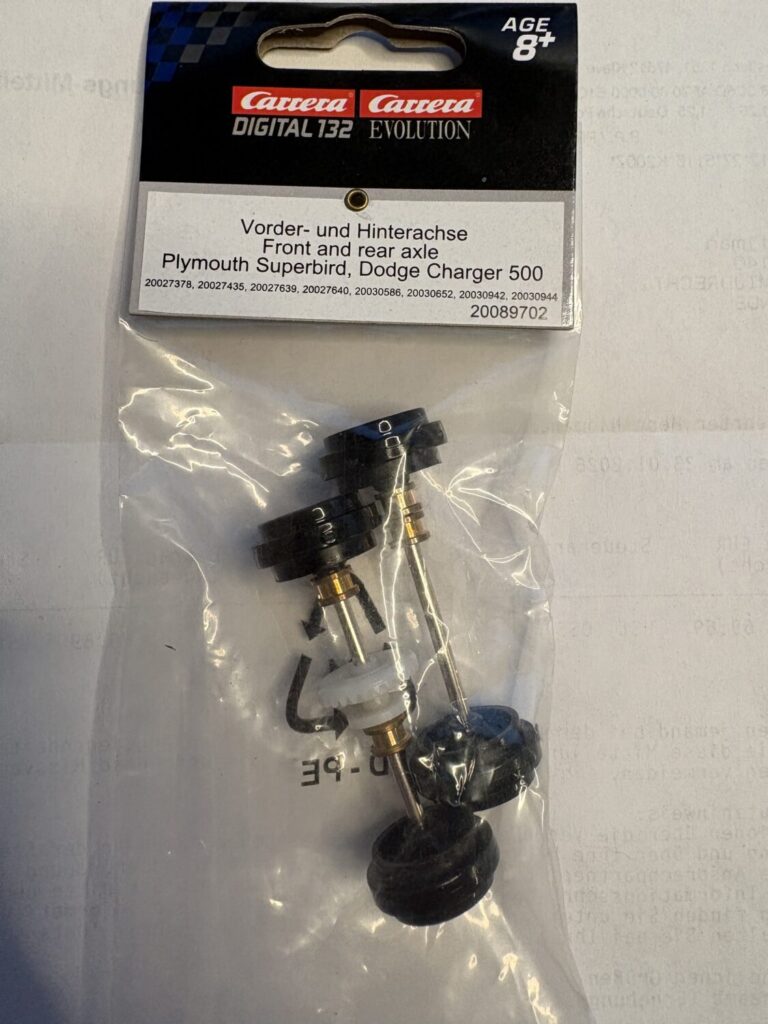 Carrera 132 Front & Rear Axle Set Nascar 89702