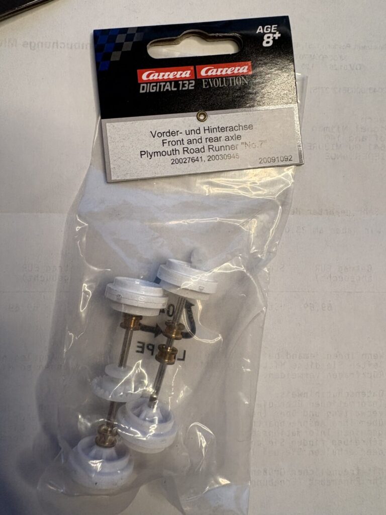 Carrera 132 Front & Rear Axle Set Nascar 89702