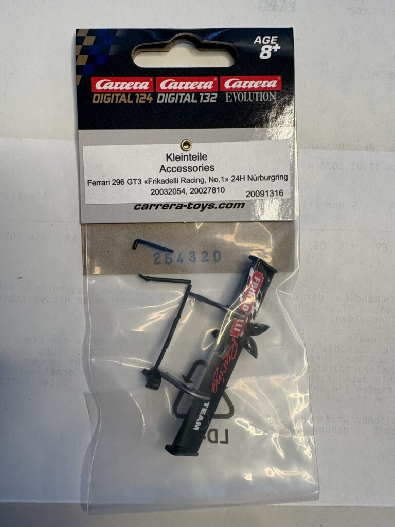 Carrera 132 Small Parts Ferrari 296 Frikadelli Racing 91316