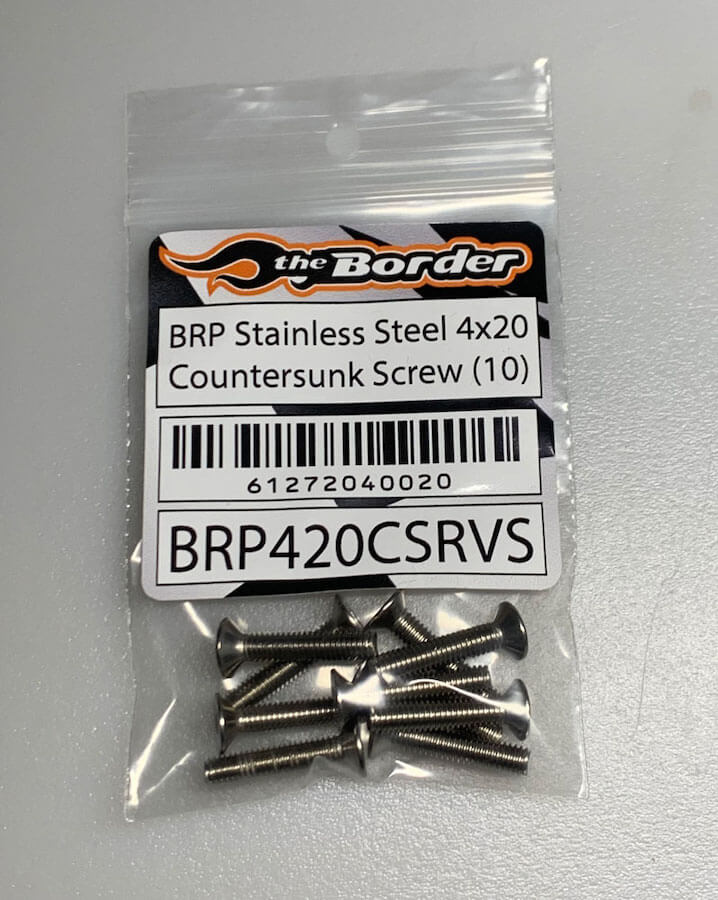 BRP Stainless Steel Screw 4x20 Hex Countersunk BRP420CSRVS