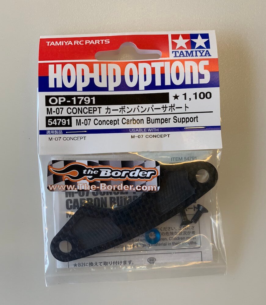 Tamiya M07 Concept Bumper Support Carbon 54791